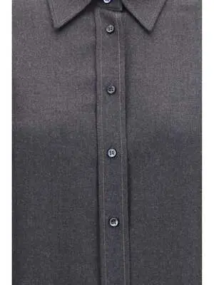 Brunello Cucinelli Virgin Wool Shirt - Gray