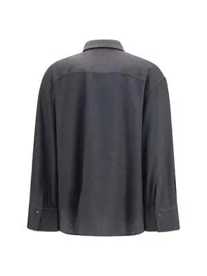 Brunello Cucinelli Virgin Wool Shirt - Gray