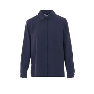 Max Mara Siamese Silk Shirt - Blue