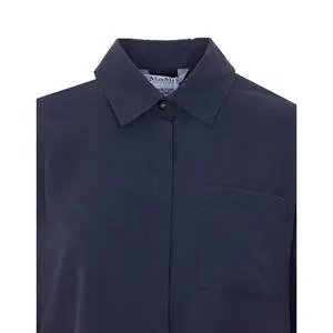 Max Mara Siamese Silk Shirt - Blue