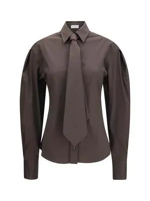 Brunello Cucinelli Stretch Cotton Shirt - Brown