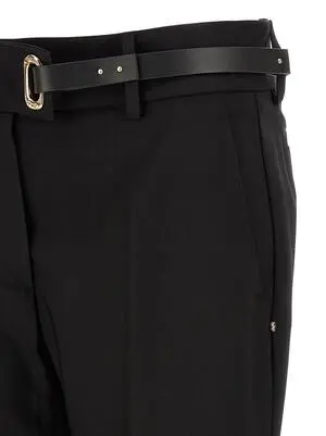 Sportmax Tailored Straight Leg Trousers - Black