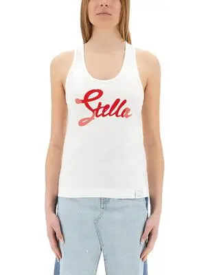 Stella McCartney Tops With Logo - White