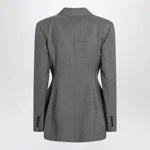 Givenchy Grey Double-breasted Wool Jacket