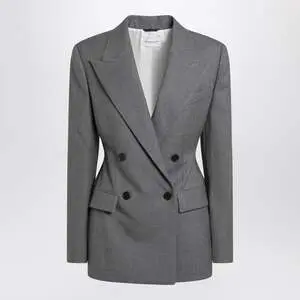 Givenchy Double-breasted Wool Jacket - Gray