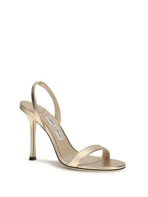 JIMMY CHOO Jenn Sandals - Gold