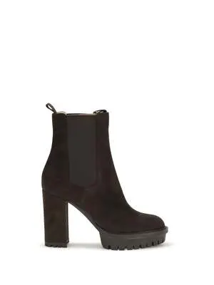 GIANVITO ROSSI Barry Suede Ankle Boots - Brown