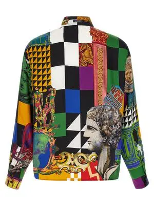 Versace Medusa Collage' Shirt - Multicolor