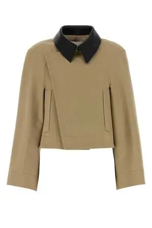 Givenchy Beige Cotton Blend Jacket - Brown