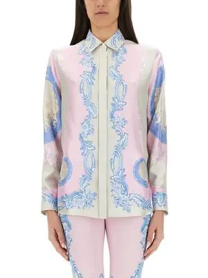 Versace Silk Shirt Cameo - Pink