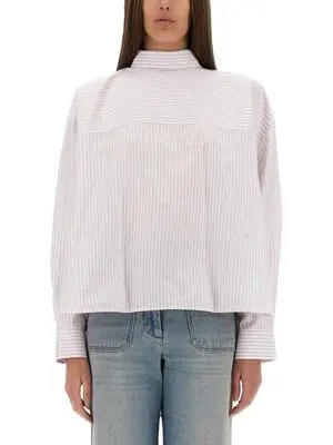 Victoria Beckham Blouse With Knotted Collar - Pink
