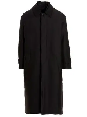 Valentino Garavani Pink Pp Collection Reversible Long Coat
