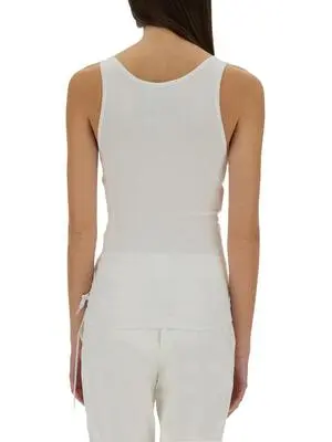 Moschino Lace-up Tank Top