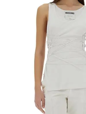 Moschino Lace-up Tank Top