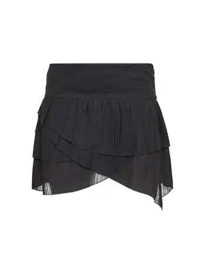 Isabel Marant Étoile Marant Black Gauze Dejha Mini Skirt - Multicolor
