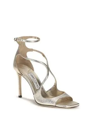 JIMMY CHOO Glitter Sandals - Gold