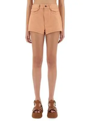 Chloé Cotton Shorts - Pink
