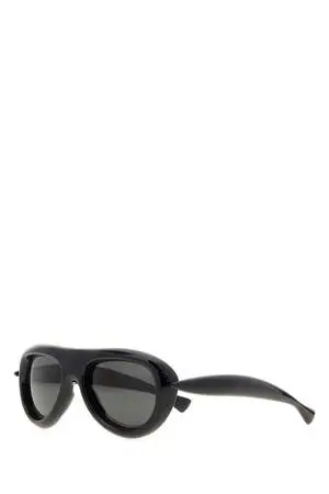 Bottega Veneta Acetate Sardine Sunglasses - Black