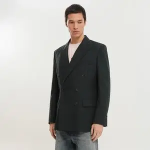 1989 STUDIO Dark Double-breasted Blazer