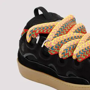 LANVIN Leather Curb Sneakers