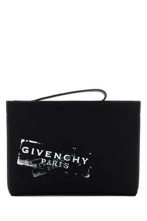 Givenchy Canvas Clutch - Black