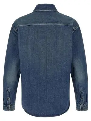 Saint Laurent Cassandre' Denim Shirt - Blue