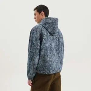 1989 STUDIO Denim Marbled Zip Hoodie