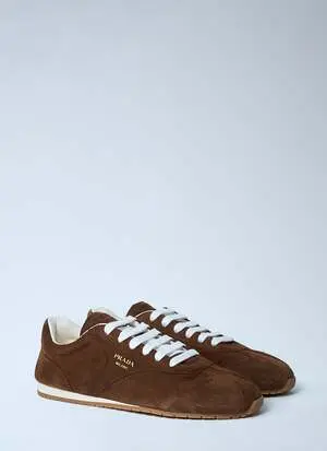 Prada Suede Sneakers - Brown