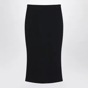 Givenchy Midi Skirt With Pleats On The Back - Black