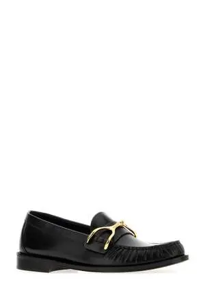 Alexander McQueen Leather Wishbone Loafers