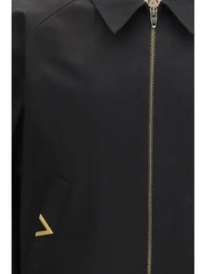 Valentino Garavani Collared Zip-up Jacket