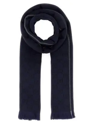 Gucci Midnight Wool Scarf - Blue