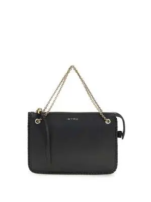Etro Leather Crossbody Clutch - Black