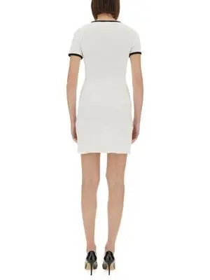 COURREGES Holistic Contrast Mini Dress - White
