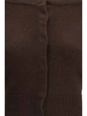 TOM FORD Cashmere Open-neck Shrunken Cardigan - Brown