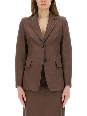 Max Mara Cotton Tailored Jacket - Brown