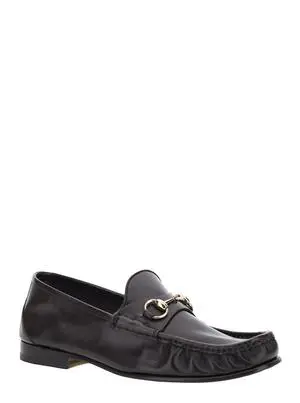Gucci Lugano Leather Horsebit Loafers - Multicolor
