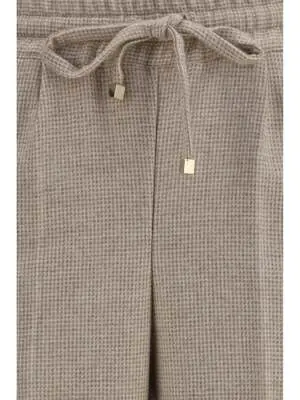 Kiton Cashmere Drawstring Pants - Cream