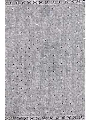 Brunello Cucinelli Ethnic-patterned Silk Pocket Square - Gray