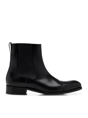TOM FORD Burnished Leather Edgar Chelsea Boot