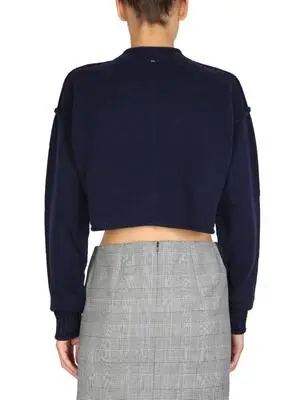 Max Mara Wool And Cashmere Crew Neck Sweater - Blue