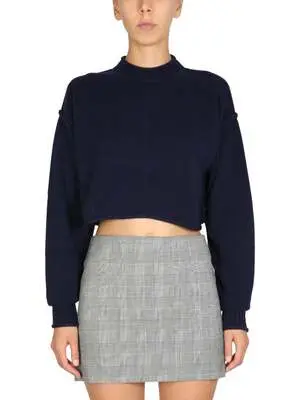 Max Mara Wool And Cashmere Crew Neck Sweater - Blue