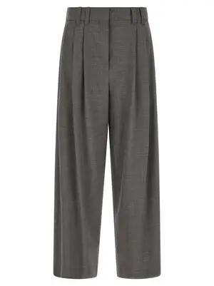 Brunello Cucinelli Wide Leg Trousers - Gray