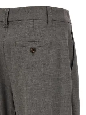 Brunello Cucinelli Wide Leg Trousers - Gray