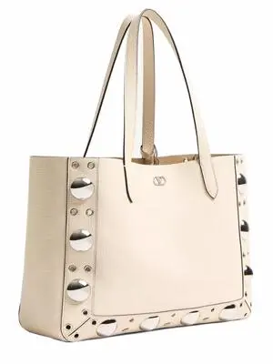 Valentino Garavani Nellcôte Shopping Bag - Cream