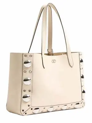 Valentino Garavani Nellcôte Shopping Bag - Cream
