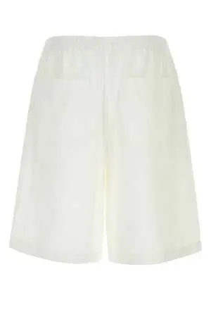 Gucci Linen Bermuda Shorts - White
