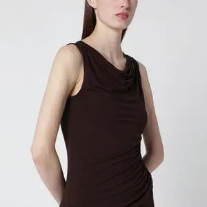 ENTIRE STUDIOS Tobacco-colored Dress With Draping