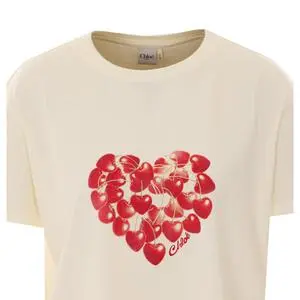 Chloé Printed T-shirt - White