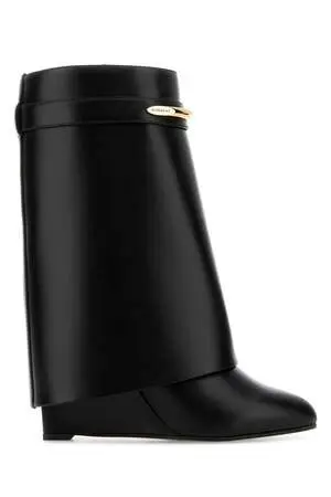 Givenchy Leather Shark Pinch Boots - Black